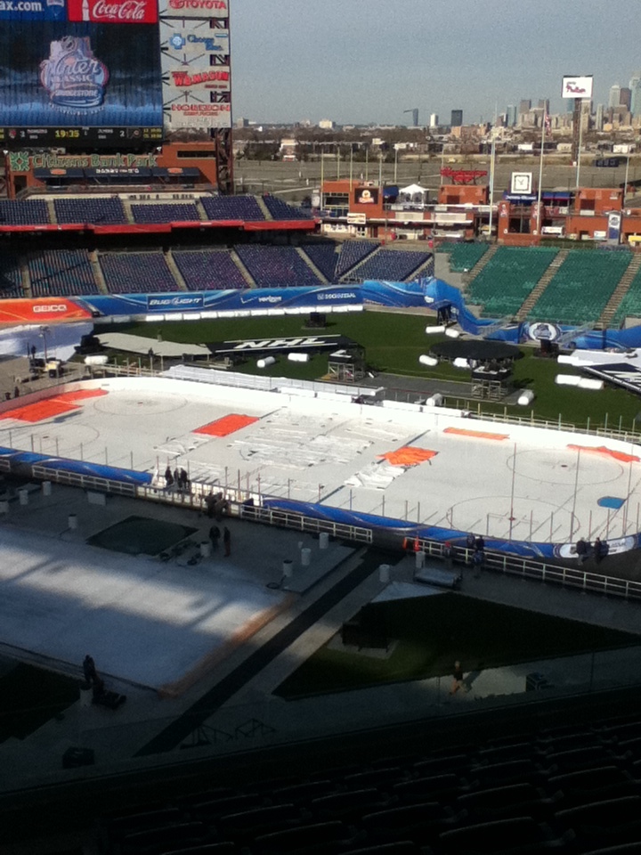 2012 Winter Classic Photos: View of Rink from a Few Sections - The ...