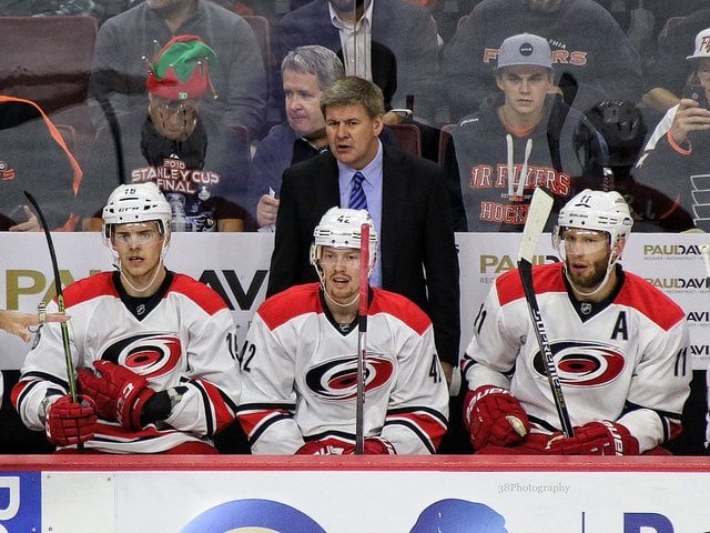 Carolina Hurricanes Respond to the Coach Peters' Woodshed