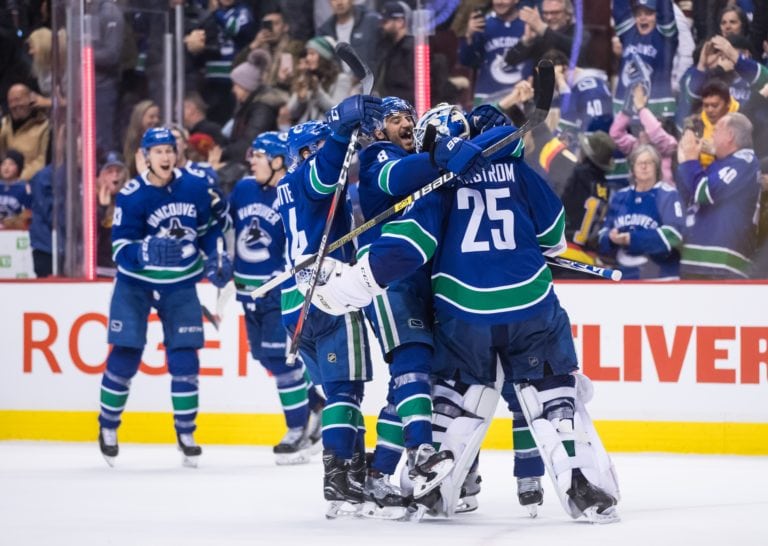 Vancouver Canucks Beat Calgary Flames on Pettersson's Shootout Winner
