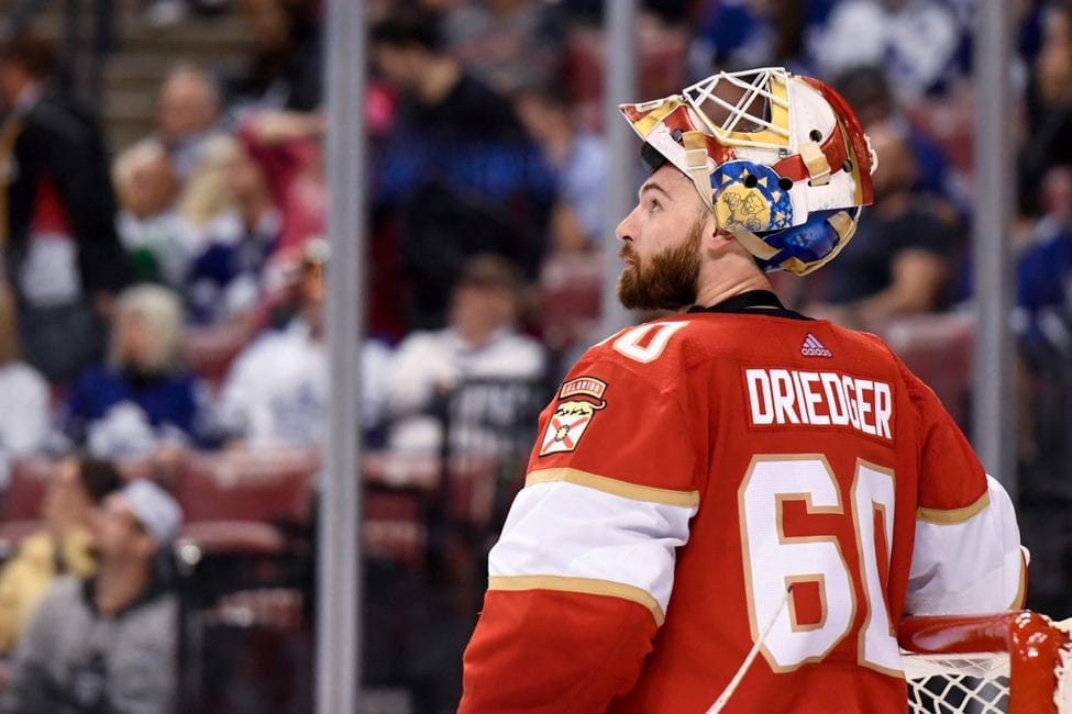 Florida Panthers Down Another Goalie, Chris Driedger to Miss Weeks