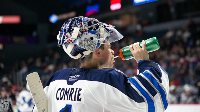Eric Comrie Back in Winnipeg After Jets Claim Goaltender off Waivers ...