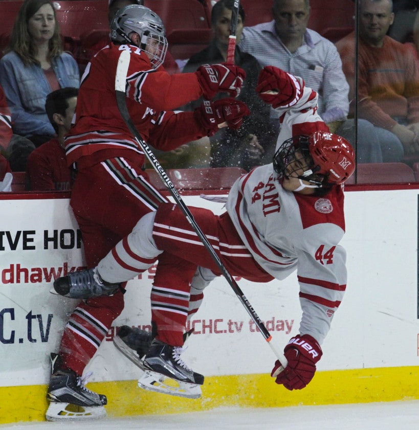 Flames Prospect Josh Healey Delivers Hits Both on and Off the Ice - The ...