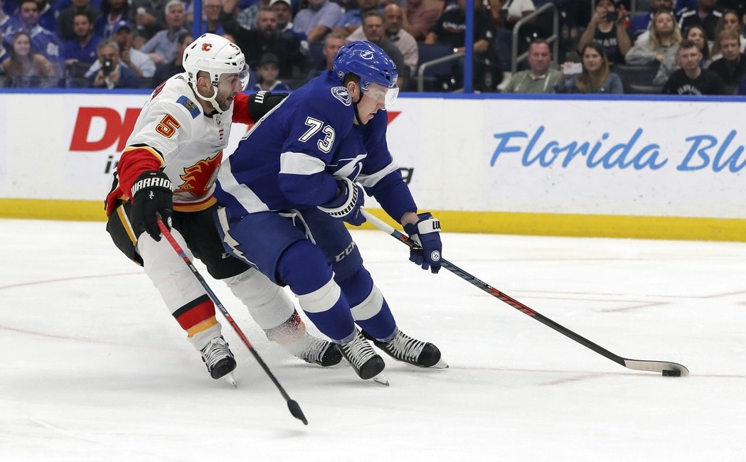 Tampa Bay Lightning Douse Calgary Flames - Kucherov Tallies Four Points