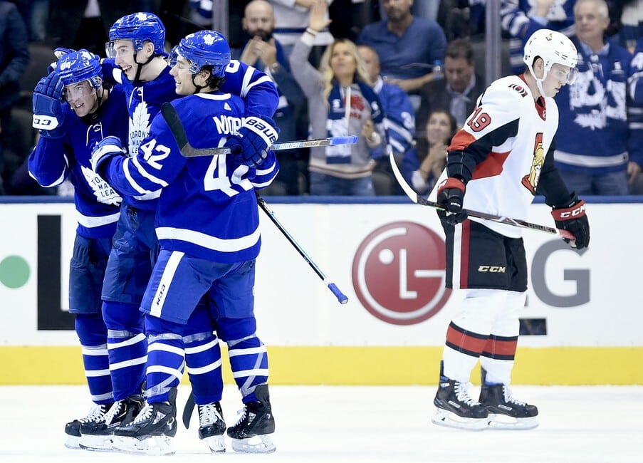 Montreal Canadiens Play Toronto Maple Leafs in Division Battle