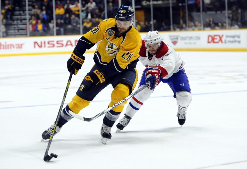 Paul Gaustad Not Being Re-Signed by Nashville - The Hockey Writers ...