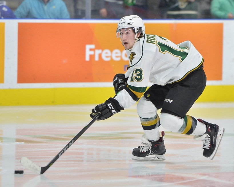Tyler Rollo: Finding Role as Forever Knight - The Hockey Writers - OHL ...