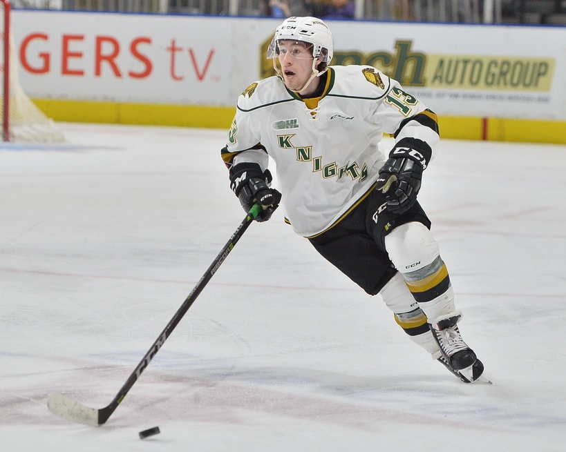 Tyler Rollo: Finding Role as Forever Knight - The Hockey Writers - OHL ...