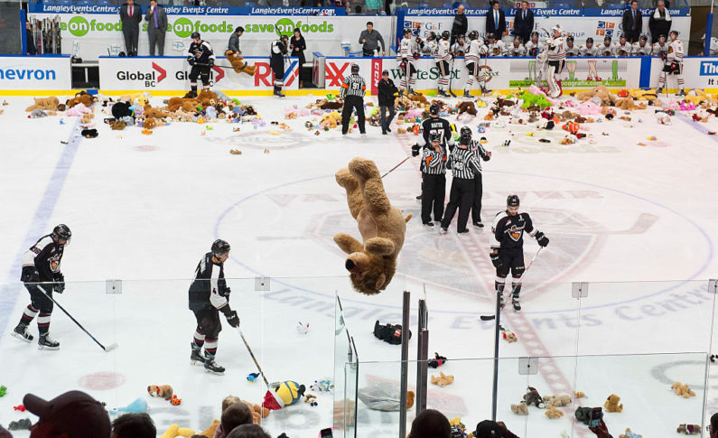 The Teddy Bear Toss: From Kamloops to Hershey - The Hockey Writers ...