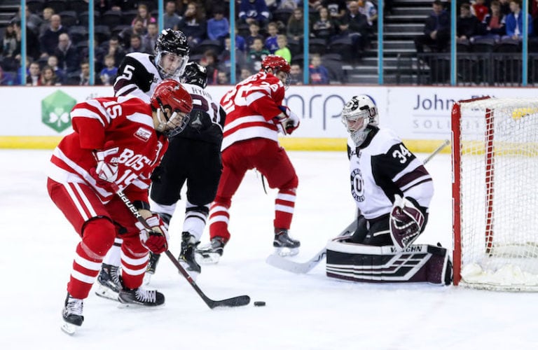 Friendship Four: Union Outlasts BU for Belpot Trophy - The Hockey ...