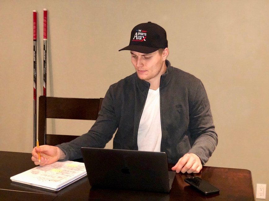 Flames Prospect Josh Healey Delivers Hits Both on and Off the Ice - The ...