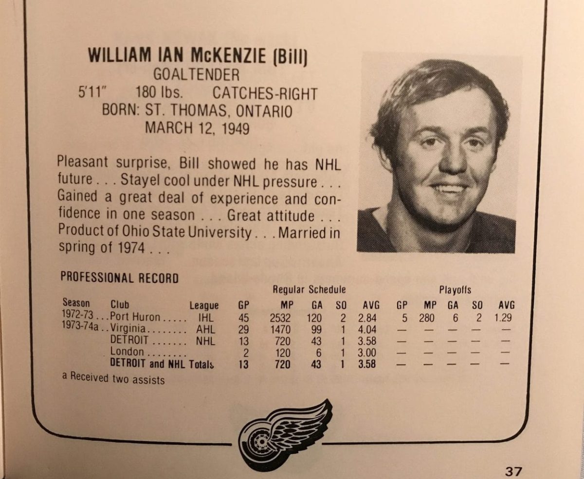 Forgotten NHL Goalies: Bill McKenzie - The Hockey Writers - Hockey ...