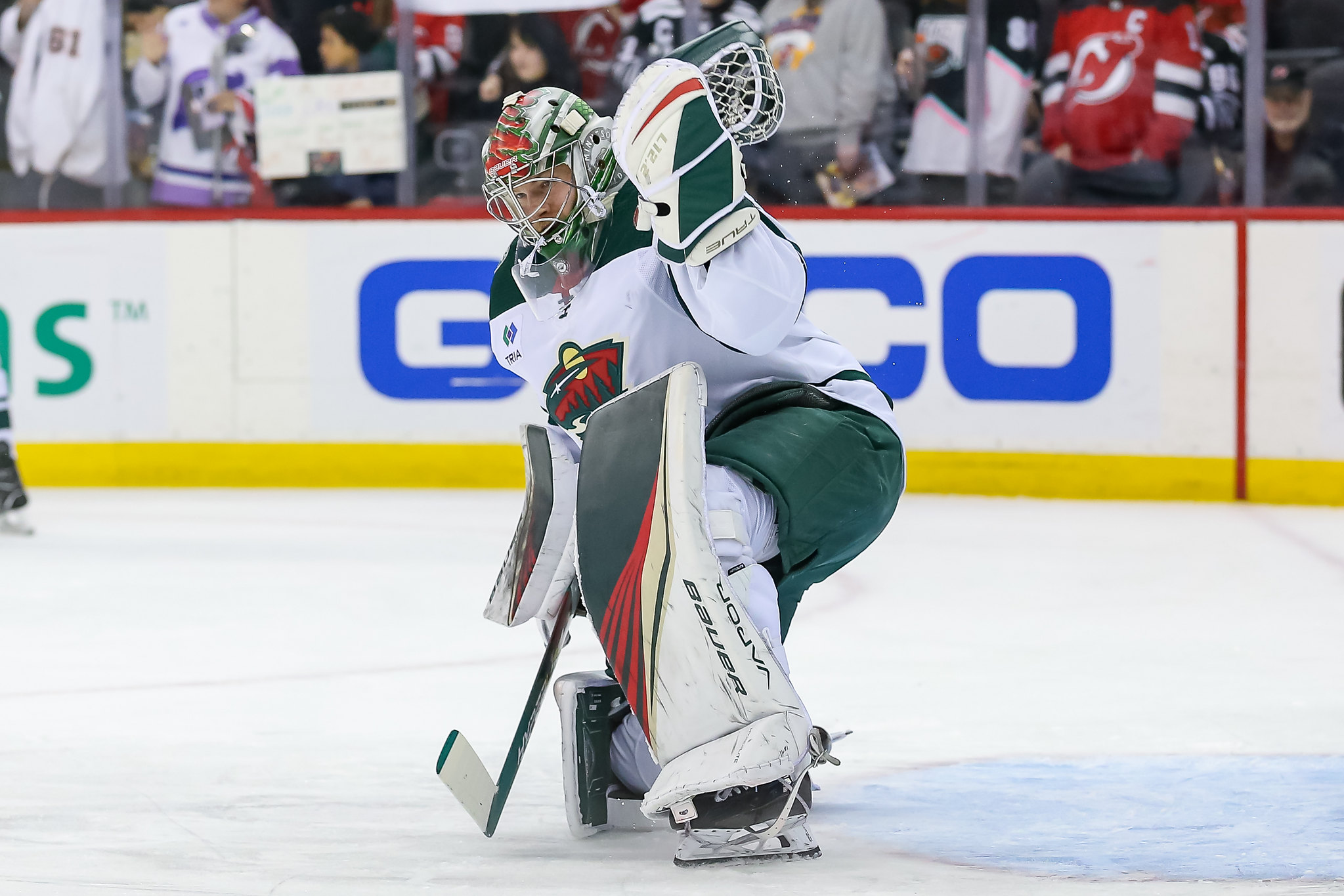 Wild's Filip Gustavsson Scores Rare Goalie Goal in 4-1 Win vs. Blues ...