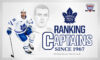 Ranking the Toronto Maple Leafs Captains Since 1967 - The Hockey ...