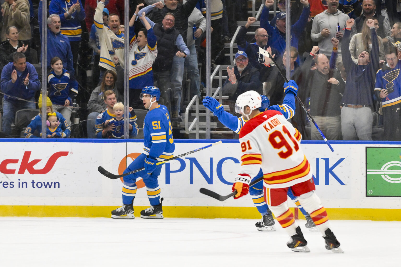 Binnington, Blues Hold Off Flames in 3-2 Victory - The Hockey Writers ...