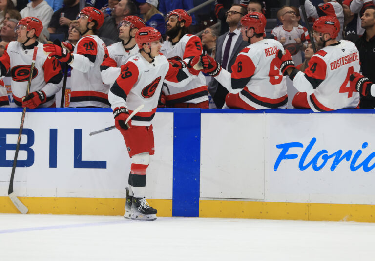 Hurricanes' Bradly Nadeau Again Making a Case for Top-Six Role - The ...