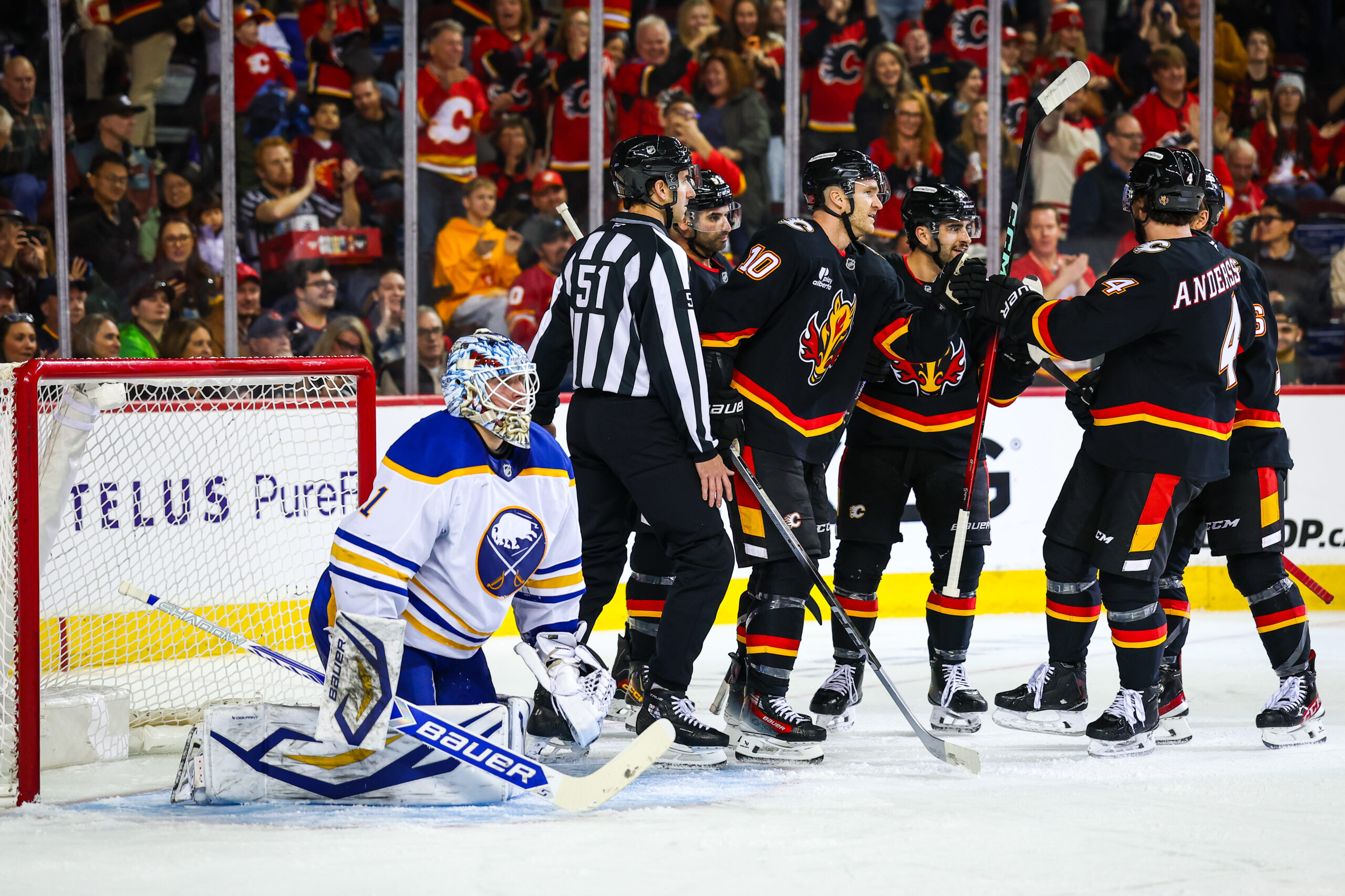 Flames Explode for 7 Goals in Victory Over the Sabres - The Hockey ...
