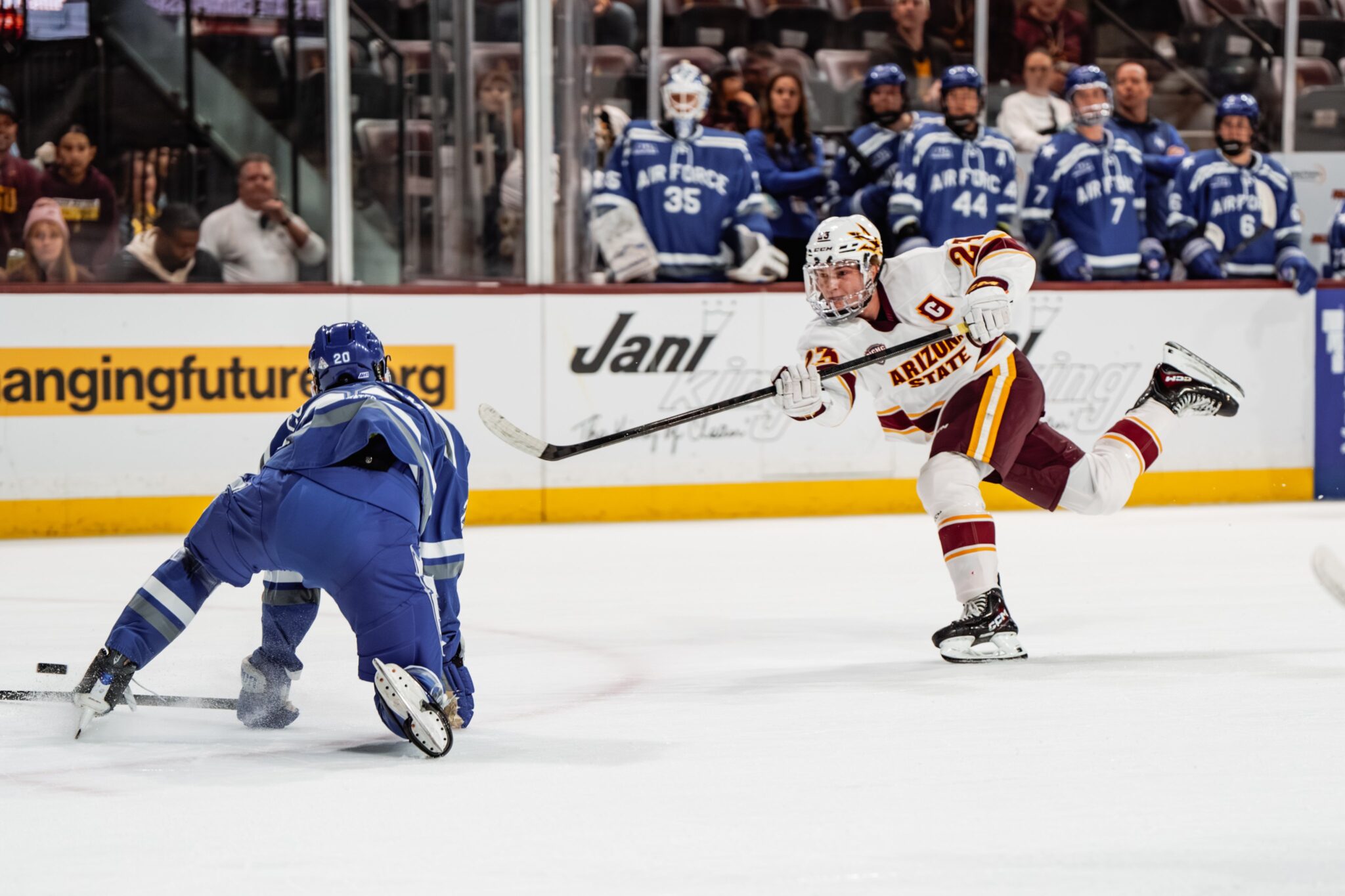 Arizona State Tops Air Force 5–2 for Third Consecutive Desert Hockey ...
