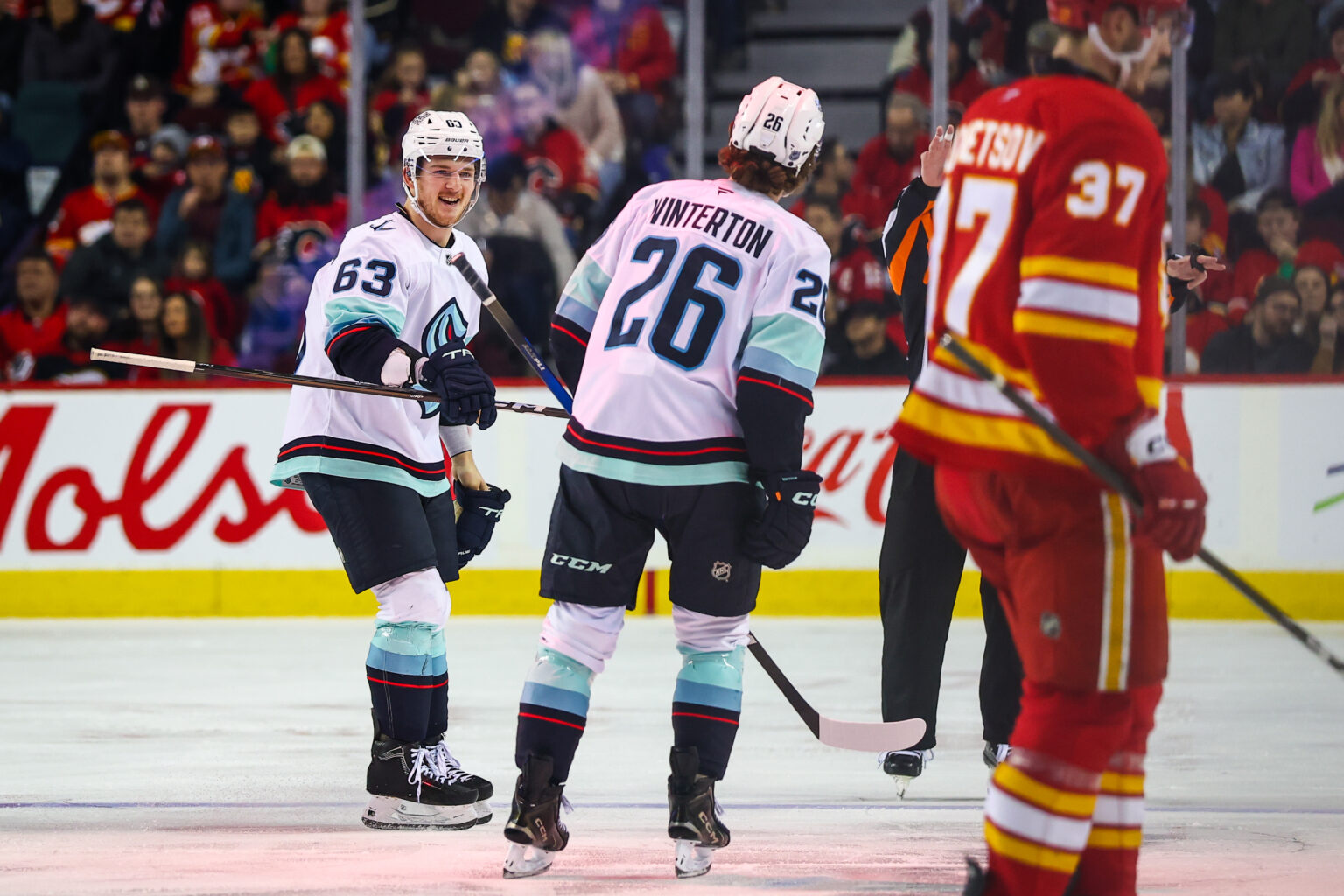 Melanson Scores First NHL Goal as Kraken Take Down Flames 5-1 - The ...
